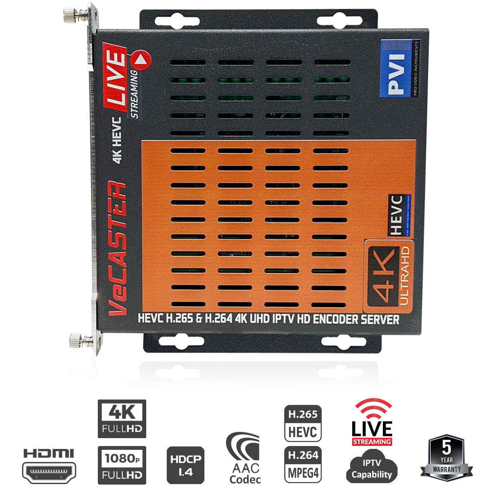 SPECIAL DEALS * VeCASTER 4K HEVC HDMI IPTV Encoder – Pro Video Instruments